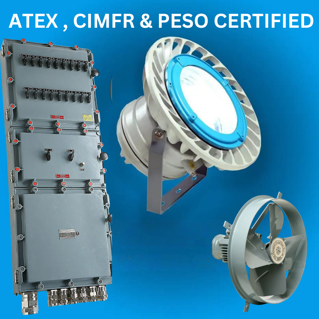 ATEX, IECEx, PESO certified Explosion proof products